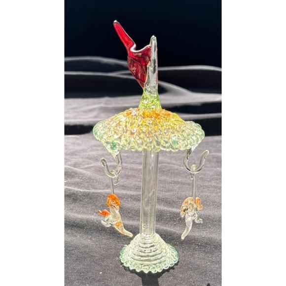 Unmarked | Accents | Vintage Mini Spun Blown Glass Carnival Fair ...